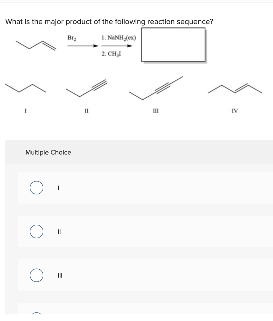 Solved What is the major product of the following reaction | Chegg.com