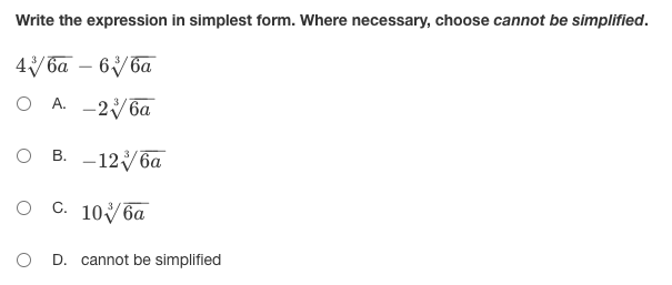 Solved Write the expression in simplest form. Where | Chegg.com