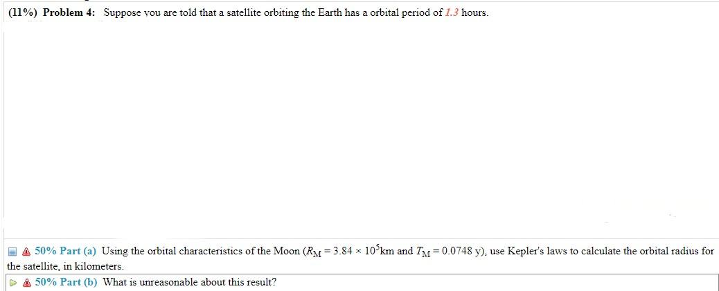 Solved (11%) Problem 4: Suppose you are told that a | Chegg.com