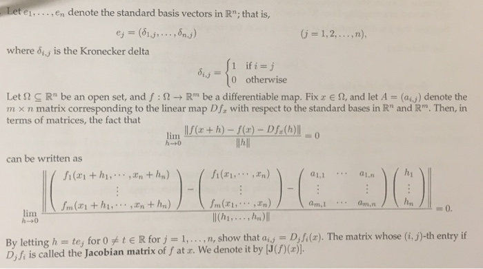 Solved ei....en denote the standard basis vectors in Rn; | Chegg.com Solved ei....en denote the standard basis vectors in Rn; | Chegg.com