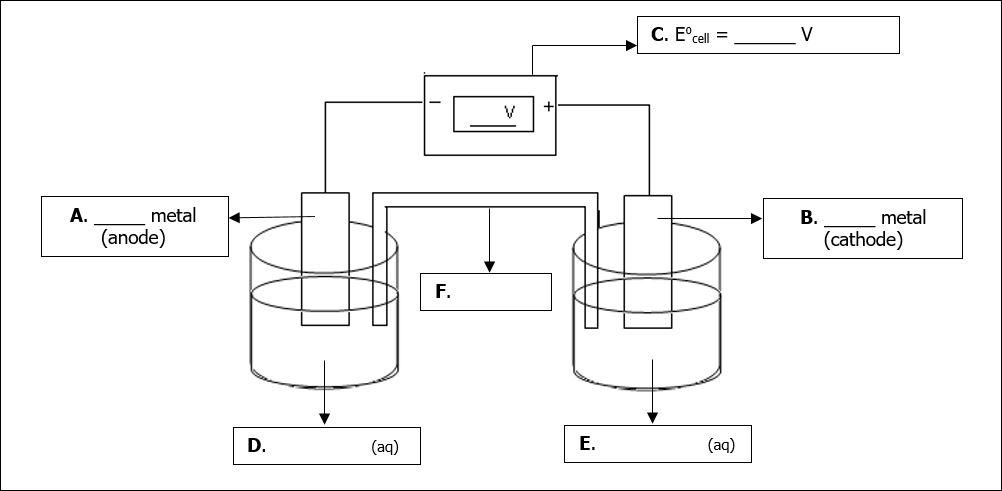 Solved A CHEM 2100 student constructed a galvanic cell | Chegg.com