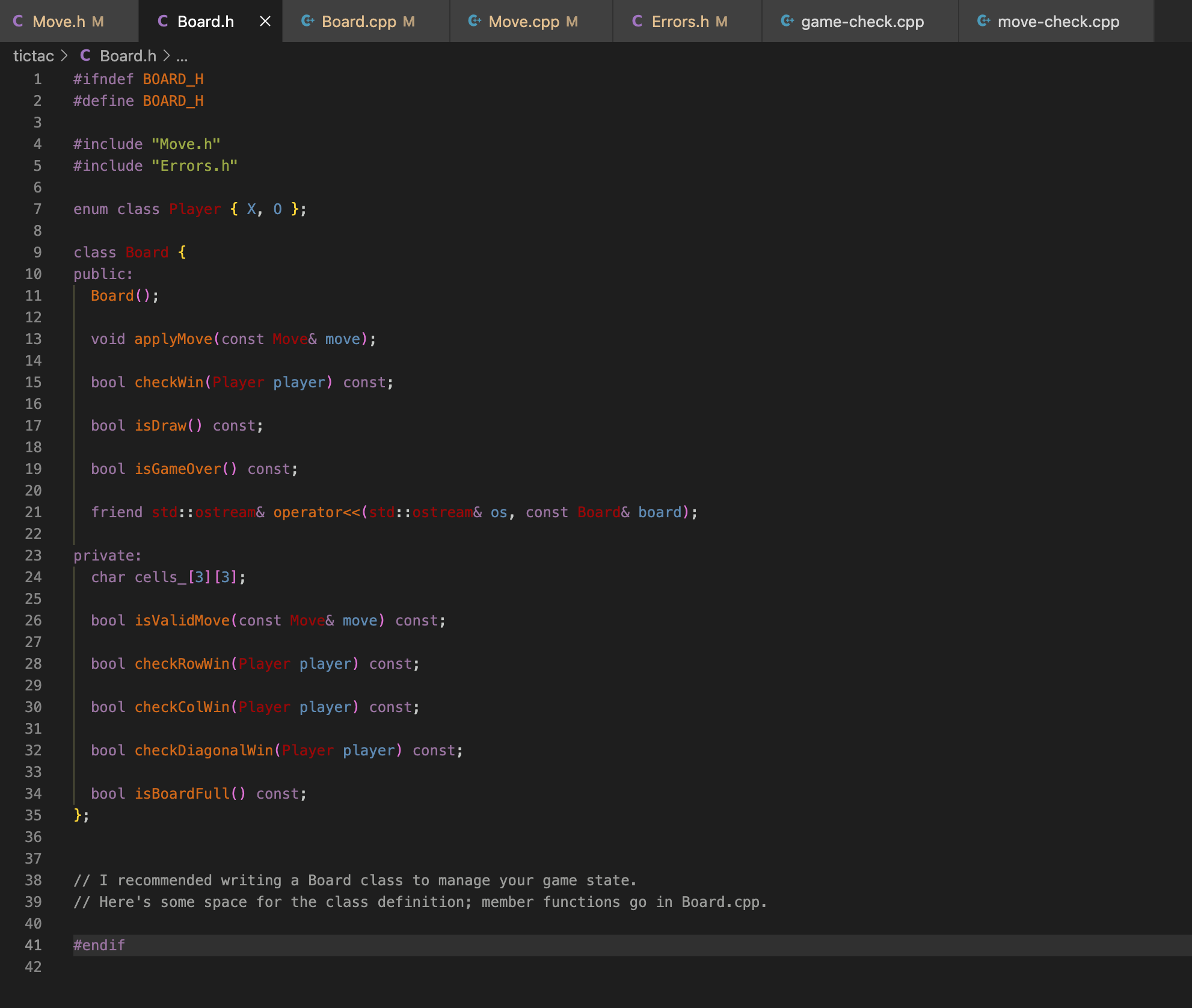 Solved Tictac In this lab, you'll implement a program that | Chegg.com