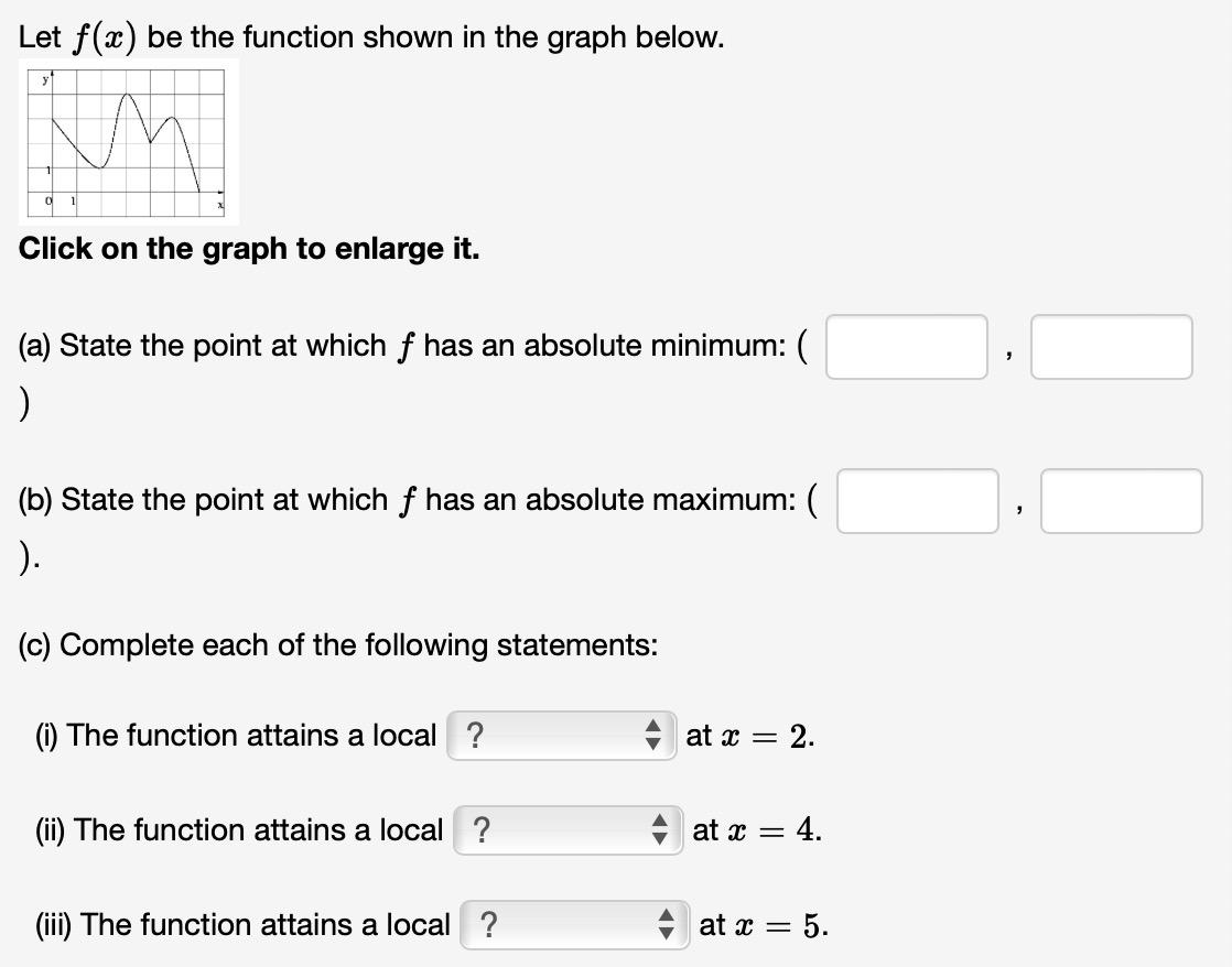 Solved Let f(x) be the function shown in the graph below. | Chegg.com