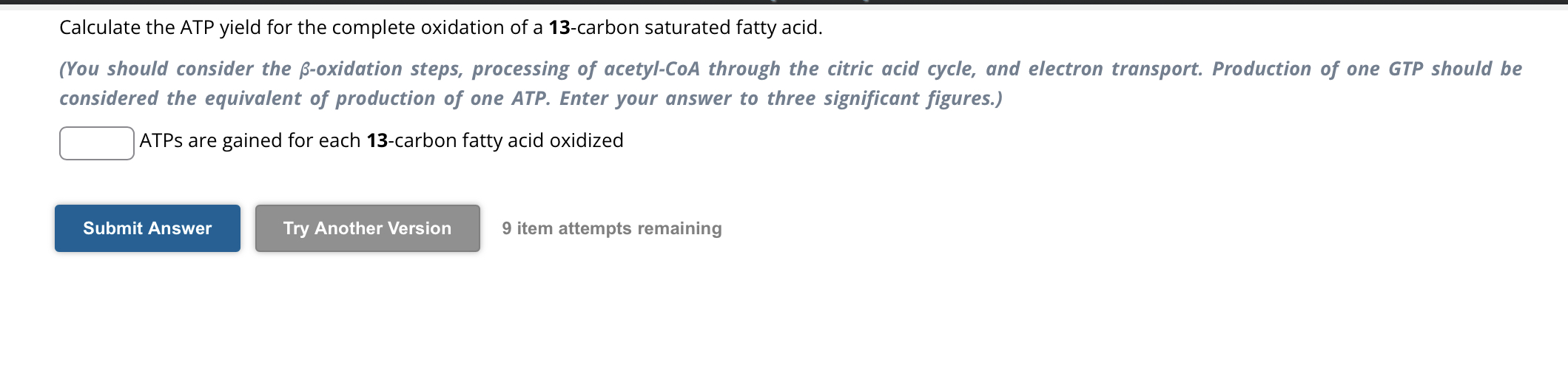 Solved Calculate the ATP yield for the complete oxidation of | Chegg.com