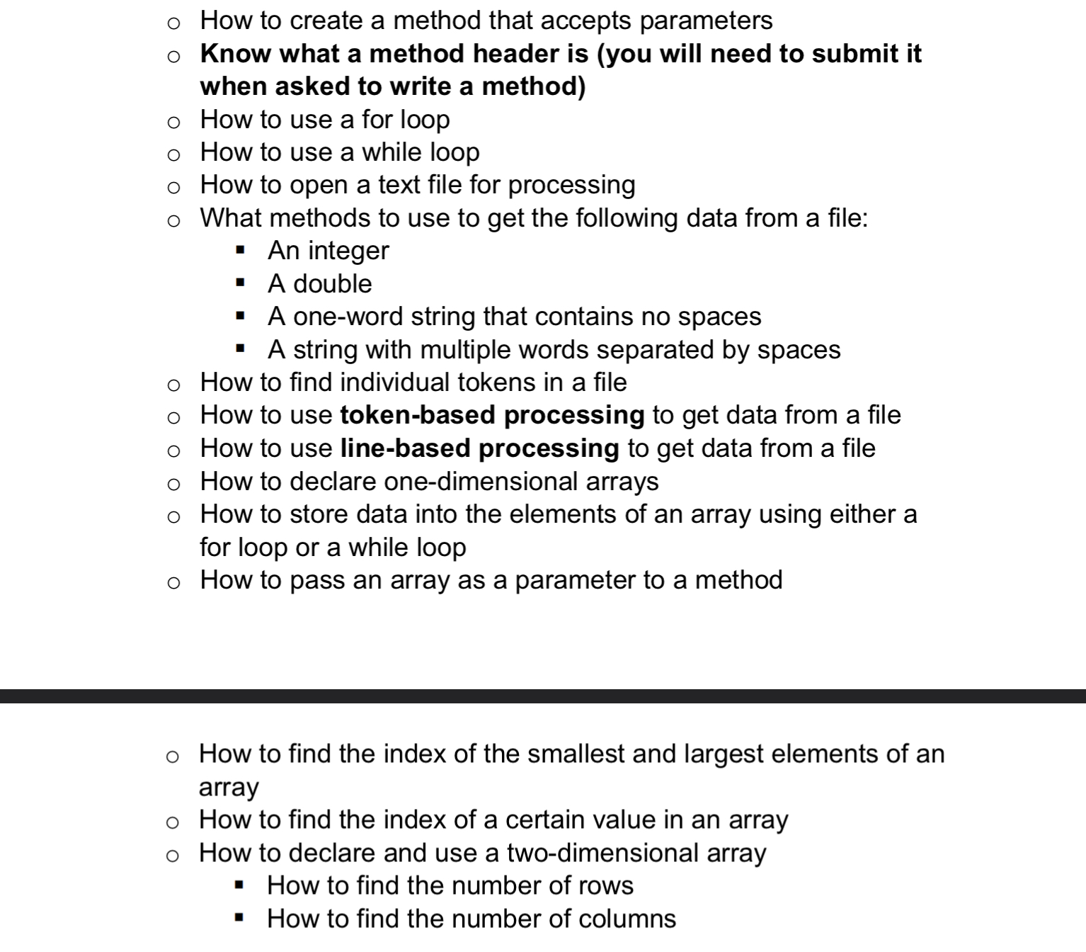 How to create a method that accepts parameters Know | Chegg.com