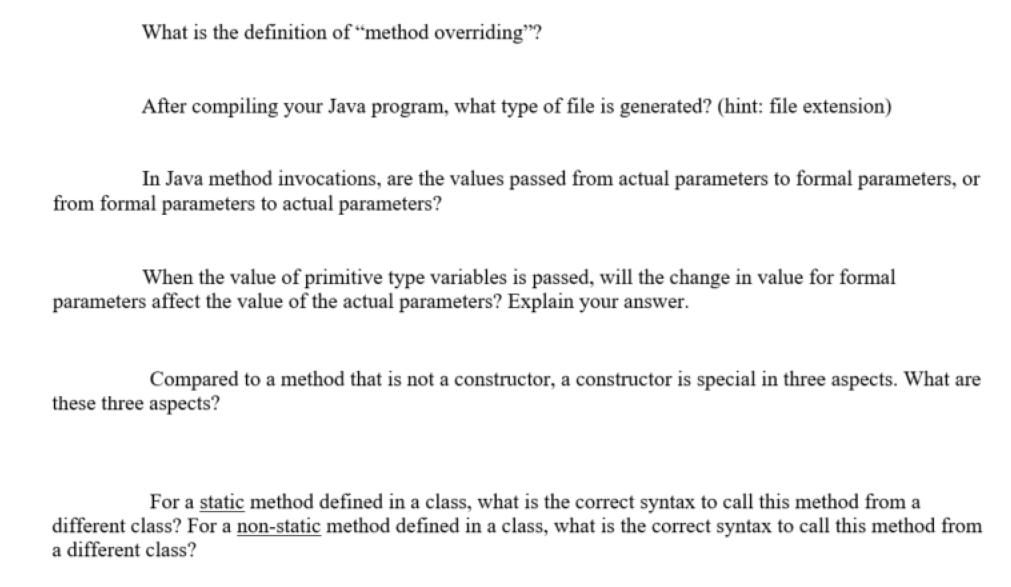 solved-what-is-the-definition-of-method-overriding-after-chegg