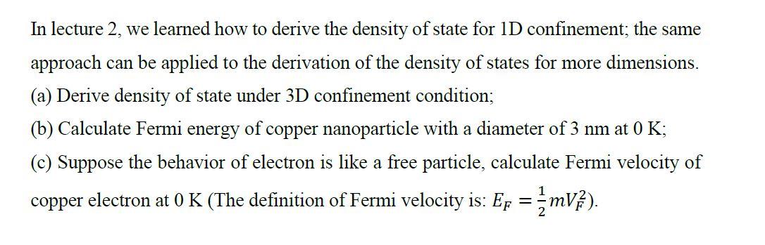 Solved In lecture 2, we learned how to derive the density of | Chegg.com