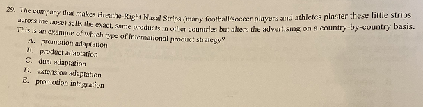 Solved Right Nasal Strips (many football/soccer plavers and | Chegg.com