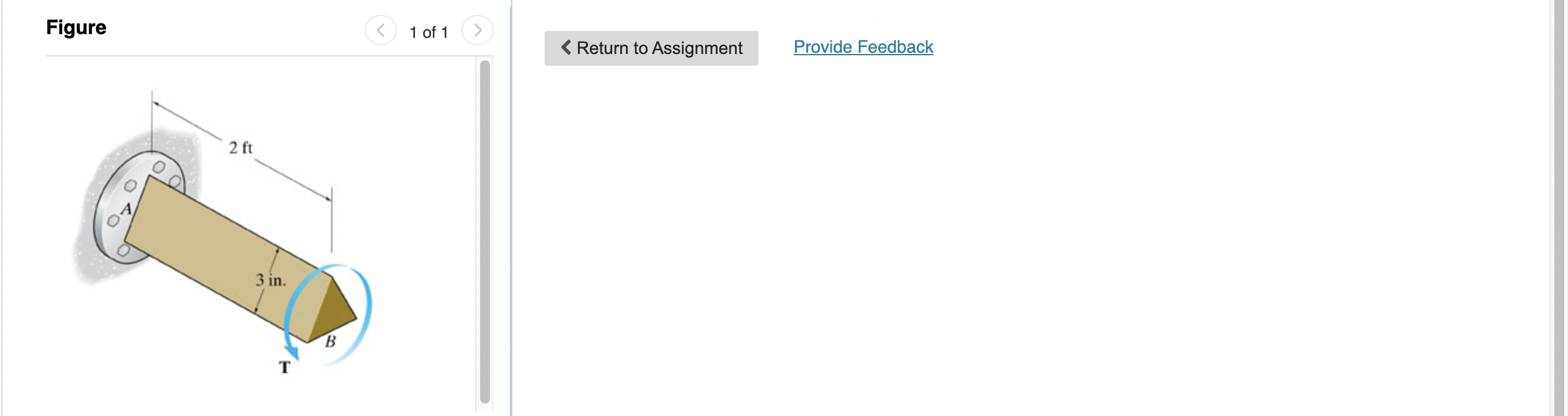 Solved The end B of the shaft, which has an equilateral | Chegg.com