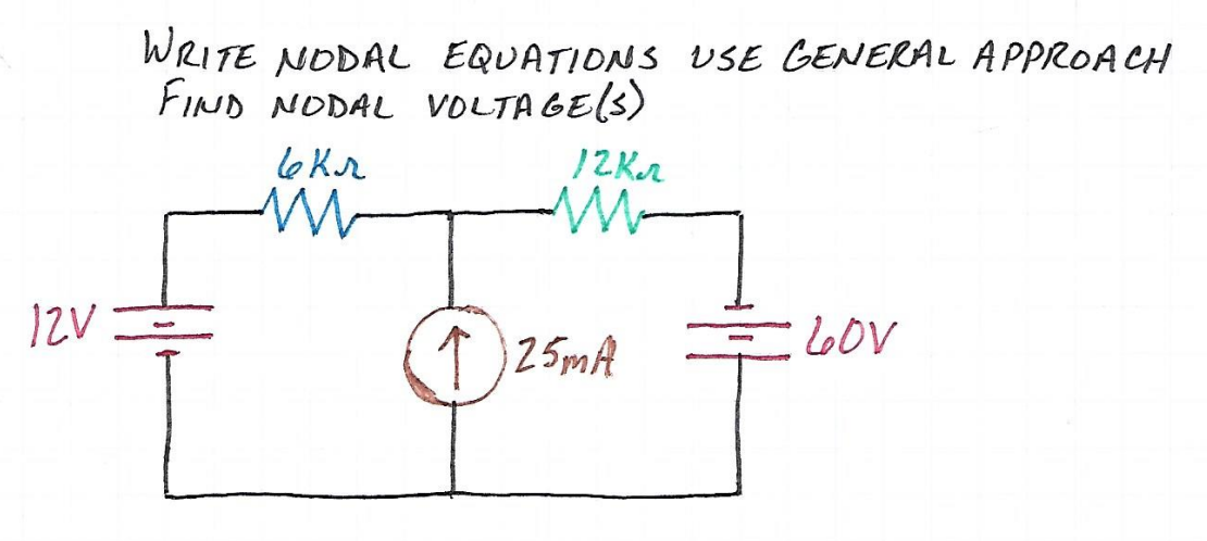 Solved WRITE NODAL EQUATIONS USE GENERAL APPROACH FIND NODAL | Chegg.com