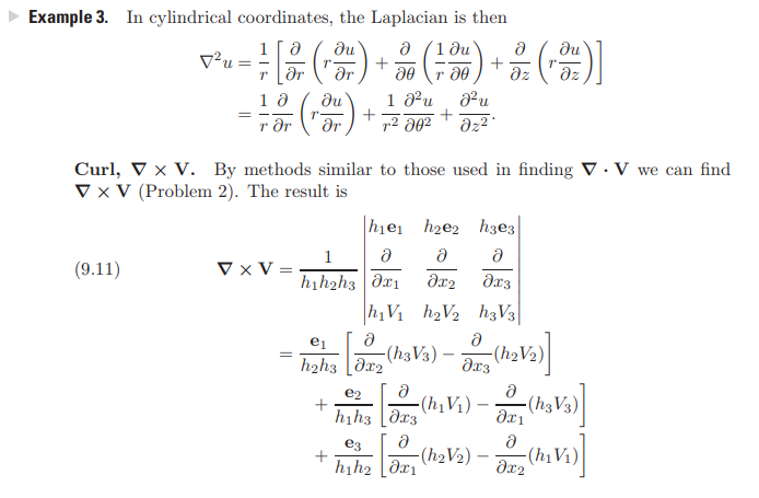 Derive the expression (9.11) for curl V in the | Chegg.com