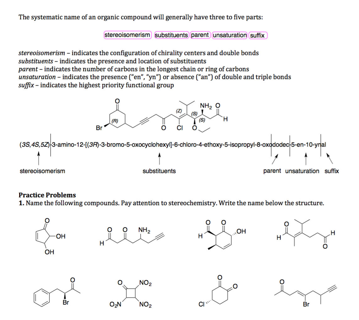 Solved 4. Multiple Functional Groups - for compounds | Chegg.com