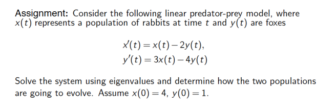 Solved Assignment: Consider the following linear | Chegg.com
