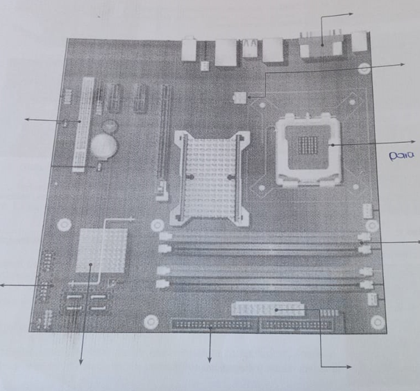 Solved Identify each part of the motherboard | Chegg.com