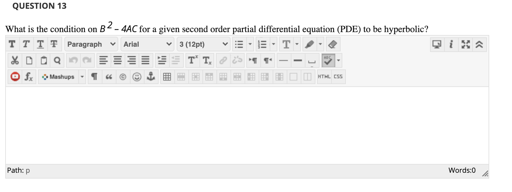 Solved QUESTION 13 Arial PN What is the condition on B2 - | Chegg.com