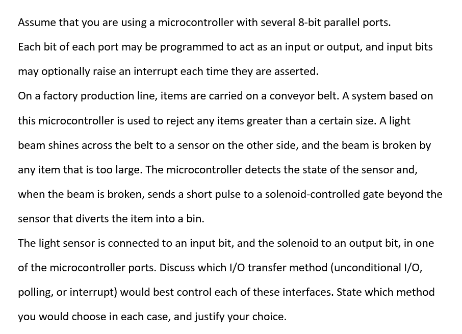 Solved Assume that you are using a microcontroller with | Chegg.com