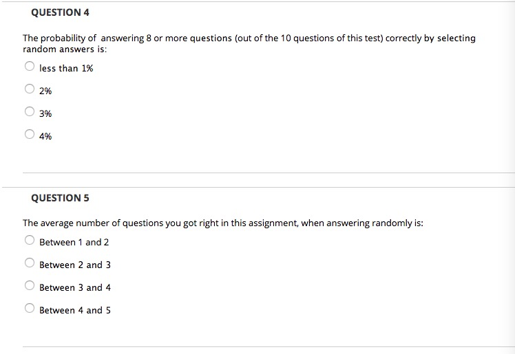 Solved for question 5, the total number of questions in this | Chegg.com