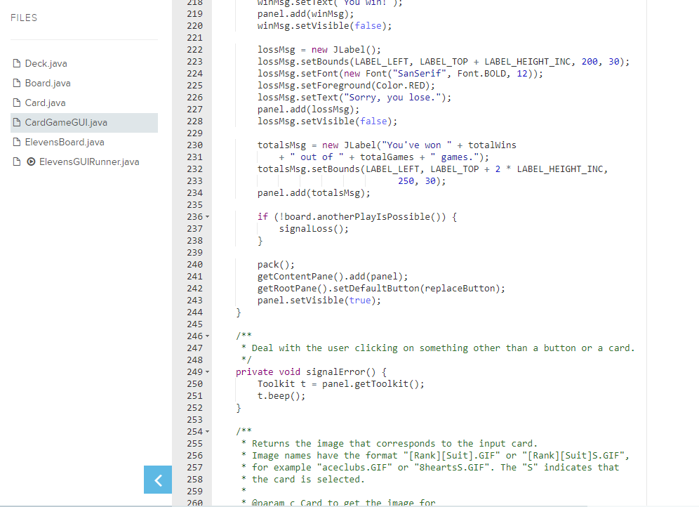 Exercise 171.8: Activity 6: Playing Elevens Spoints | Chegg.com
