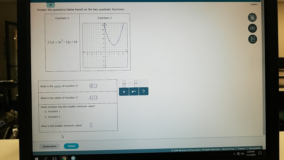 Solved Answer the questions below based on the two quadratic | Chegg.com