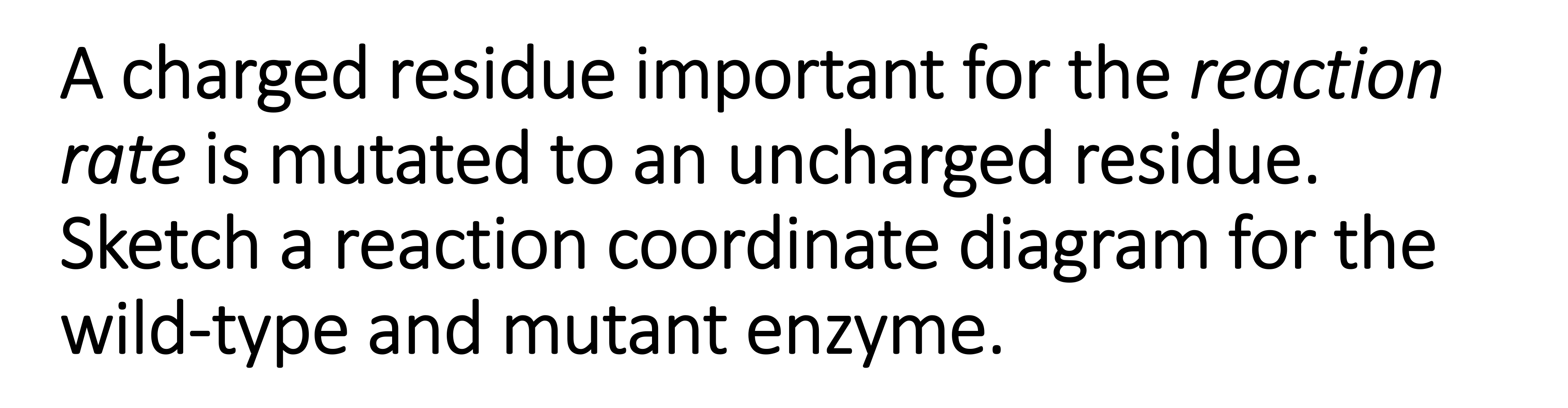 Solved A charged residue important for the reaction rate is | Chegg.com