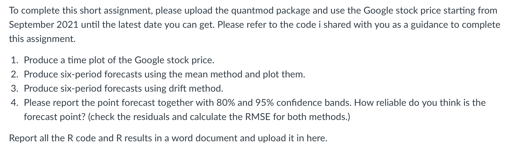 Solved To complete this short assignment, please upload the | Chegg.com