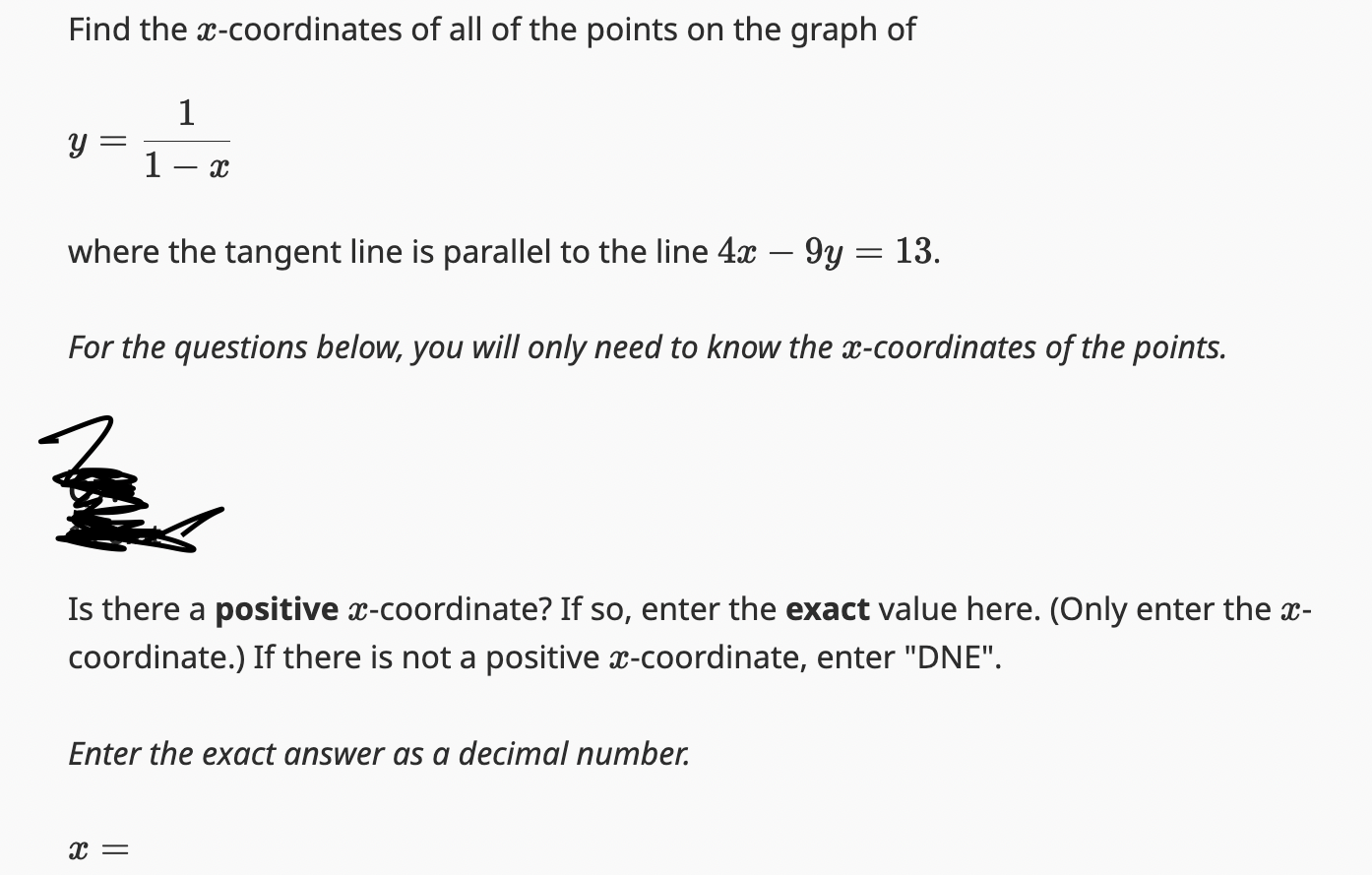 Solved Find the x-coordinates of all of the points on the | Chegg.com