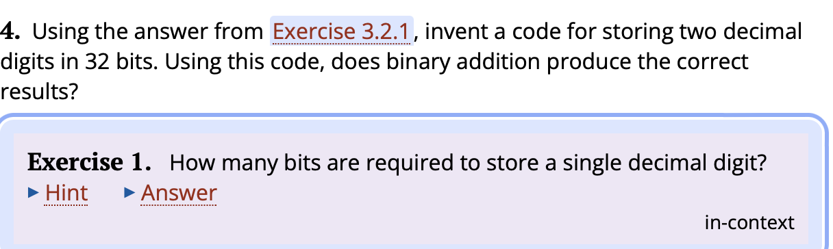 Solved Using the answer from invent a code for storing two | Chegg.com