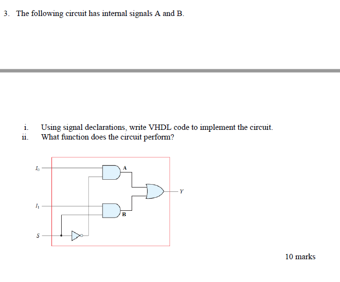 Solved 3. The following circuit has internal signals A and | Chegg.com