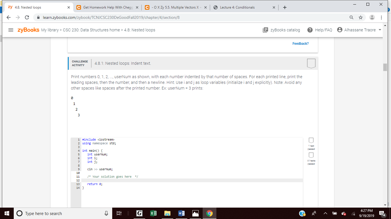 Solved O X X zy 4.8. Nested loops C Get Homework Help With | Chegg.com Solved O X X zy 4.8. Nested loops C Get Homework Help With | Chegg.com