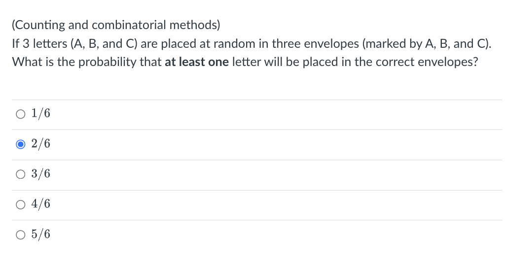 Solved Counting And Combinatorial Methods If 3 Letters A 1298