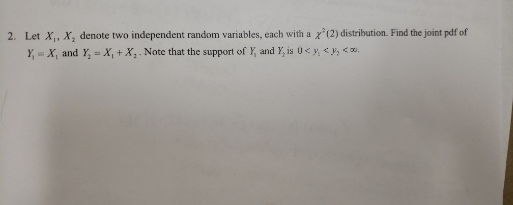 Solved Let Xi, X2 denote two independent random variables, | Chegg.com