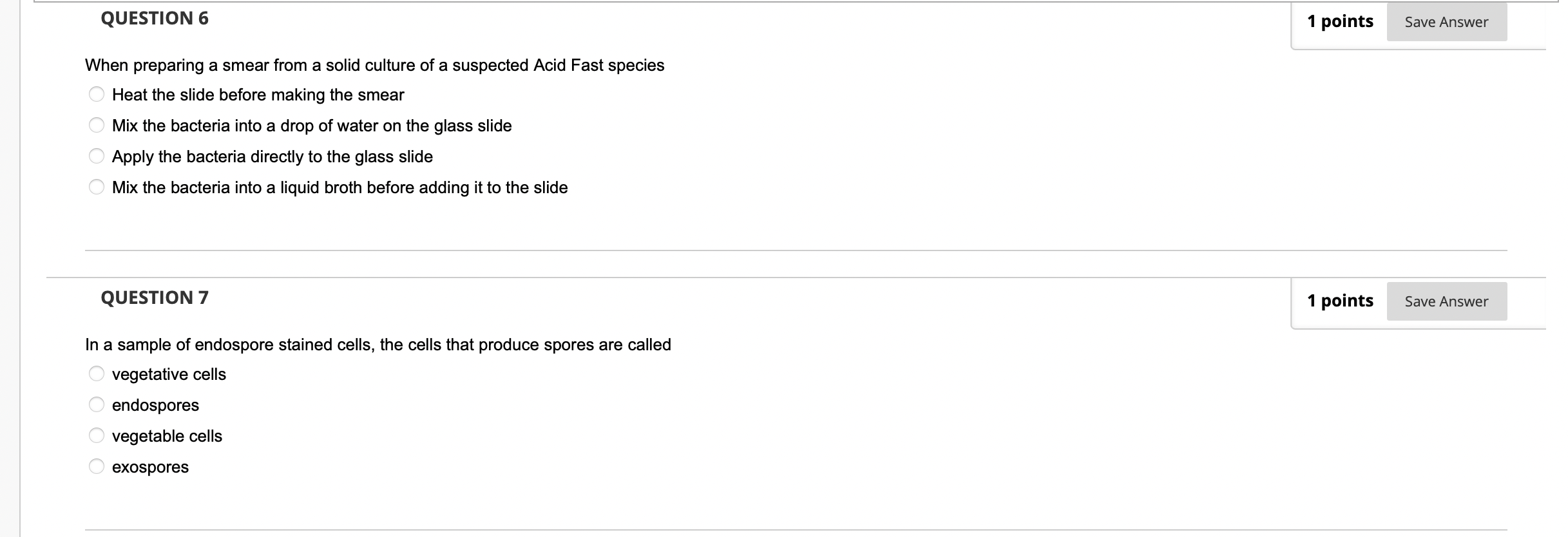 Solved When preparing a smear from a solid culture of a | Chegg.com
