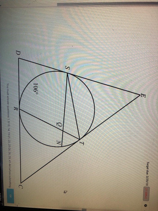 Solved If ET=26, DE=58, and DC=80, find the perimeter of | Chegg.com