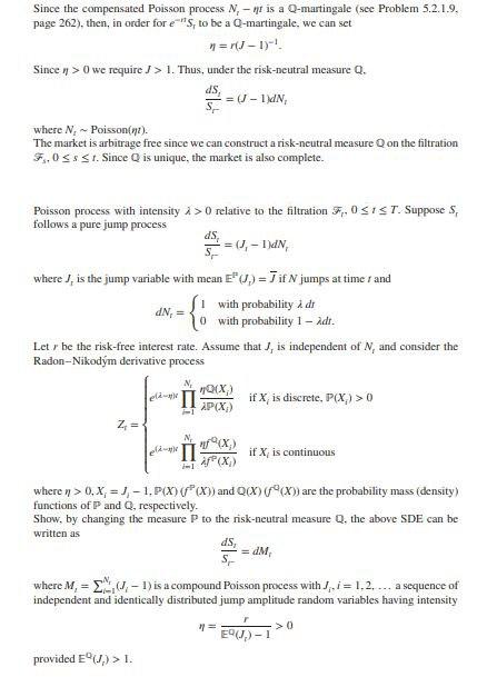 Solved Since the compensated Poisson process N, - 1 is a | Chegg.com
