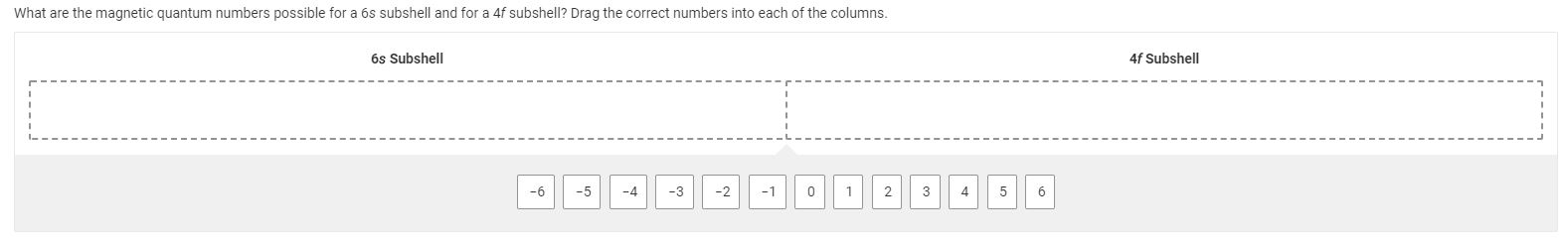 Solved What are the magnetic quantum numbers possible for a | Chegg.com