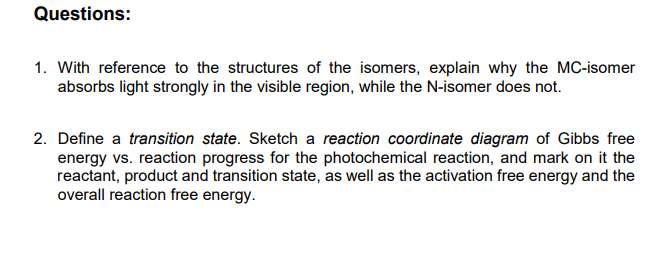 huruv -NO2 N+ NO2 6-NO -BIPS N isomer MC isomer OMe | Chegg.com