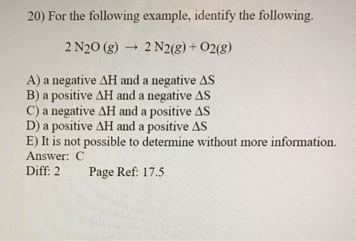 Solved For the following example, identify the following. 2 | Chegg.com