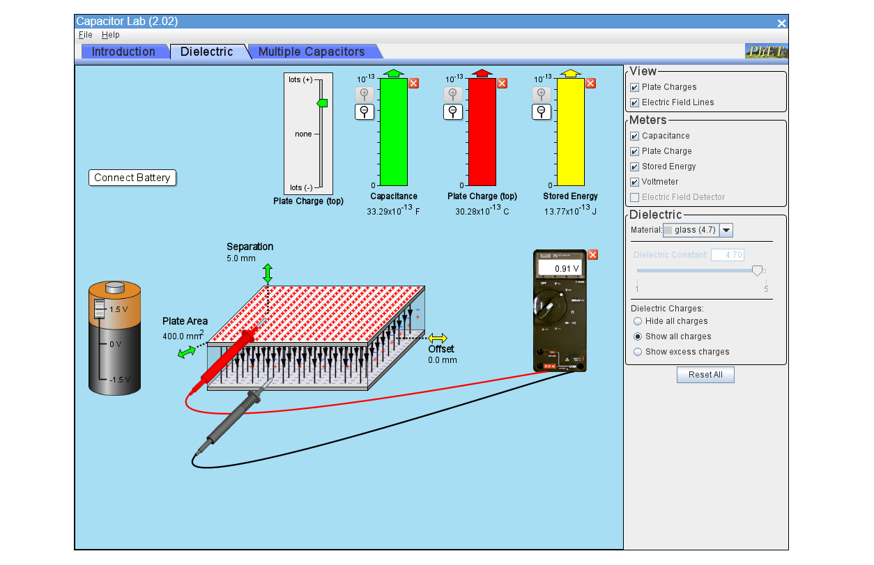 Solved Capacitor Lab (2.02) File Help Introduction | Chegg.com