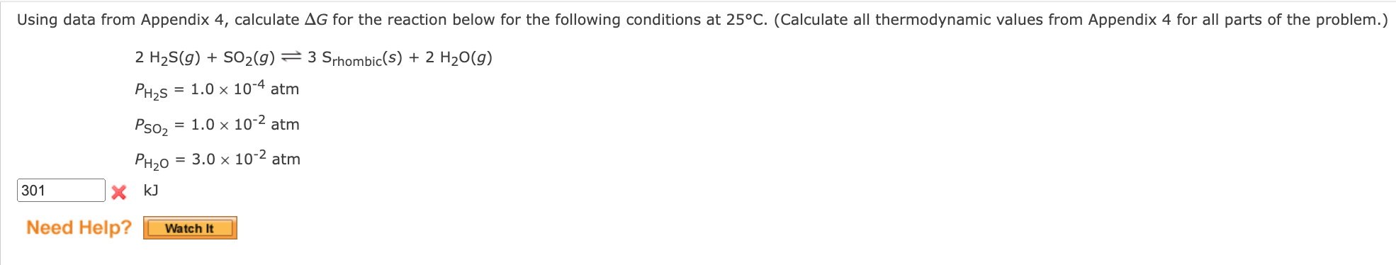 Solved Using Data From Appendix 4 Calculate Δg For The