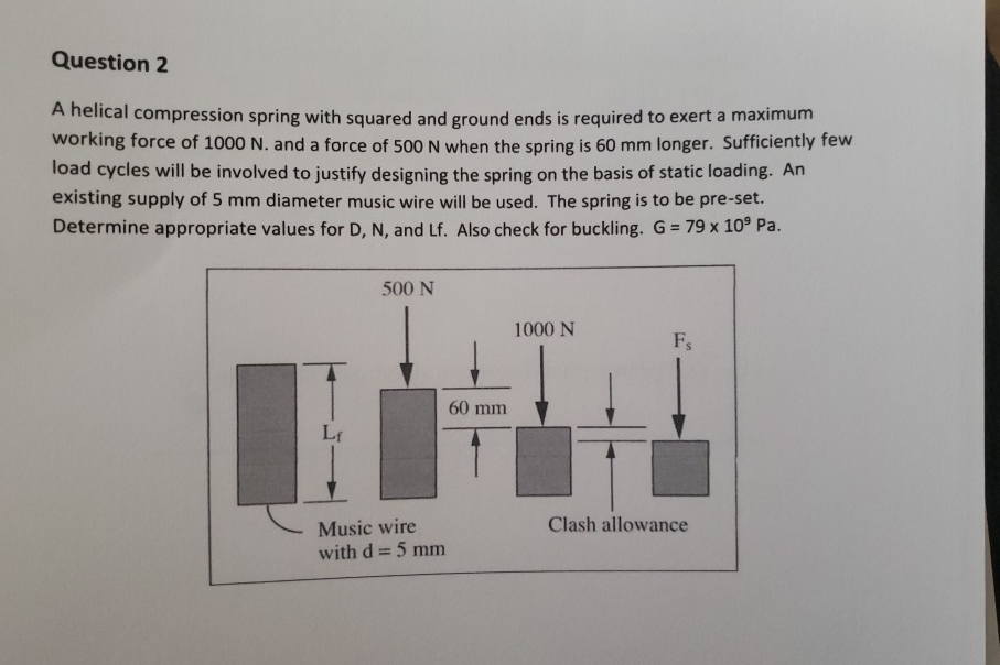 Solved Question 1 ASTM A229 oil-tempered carbon steel is | Chegg.com
