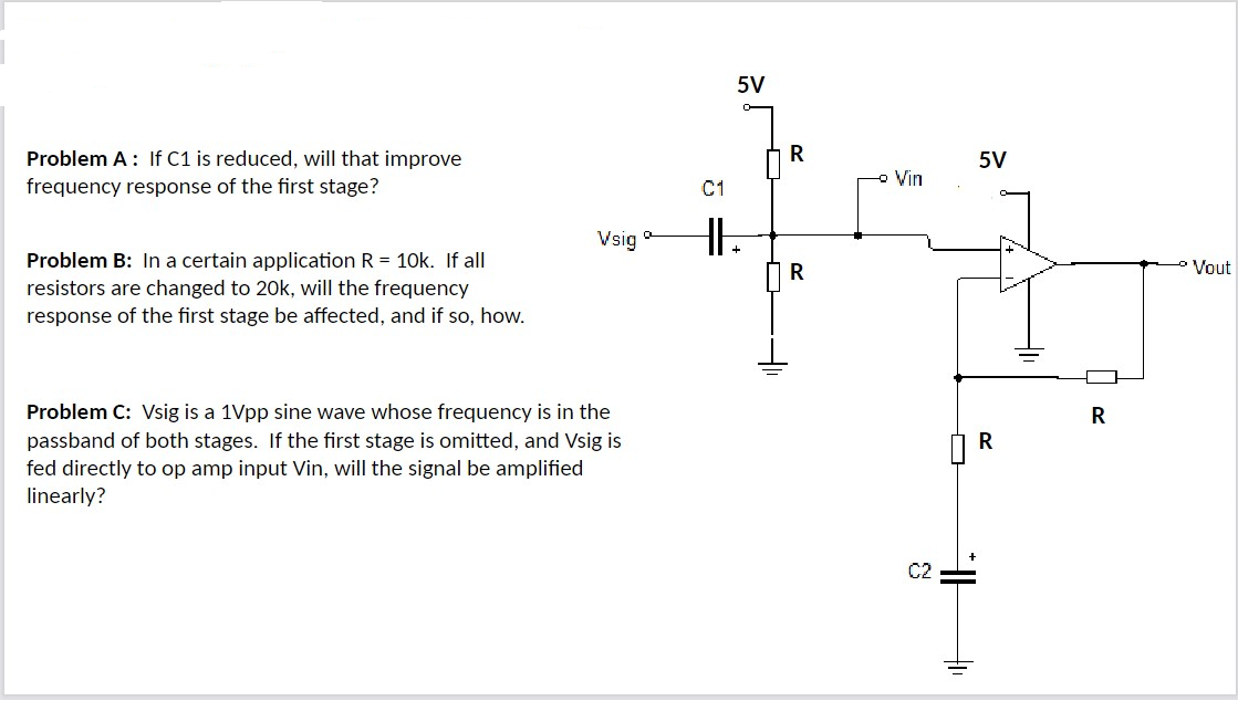 Solved Problem A: If C1 is reduced, will that improve | Chegg.com