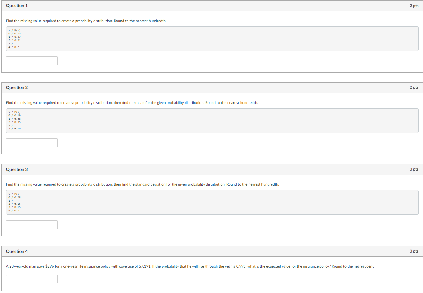 Solved Find the missing value required to create a | Chegg.com