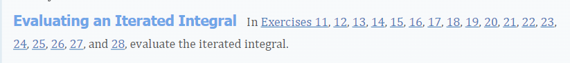 Solved Evaluating an Iterated Integral In Exercises 11, 12, | Chegg.com