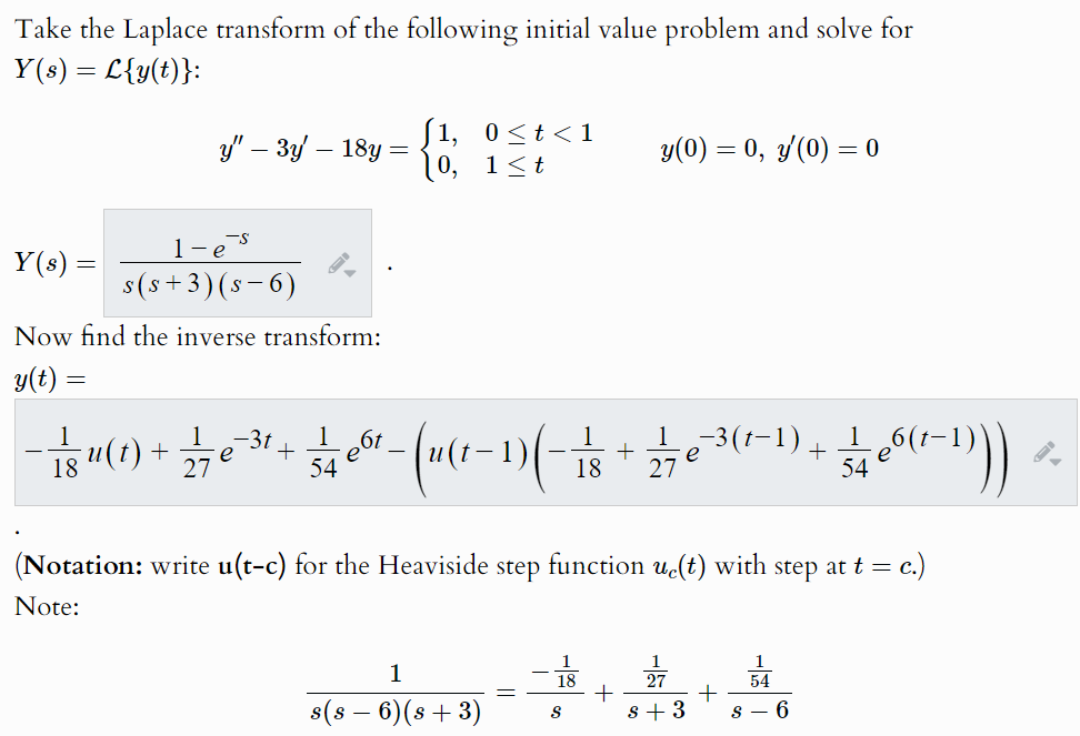 Solved Take the Laplace transform of the following initial | Chegg.com