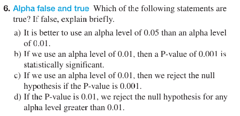 Solved 6. ﻿Alpha false and true Which of the following | Chegg.com