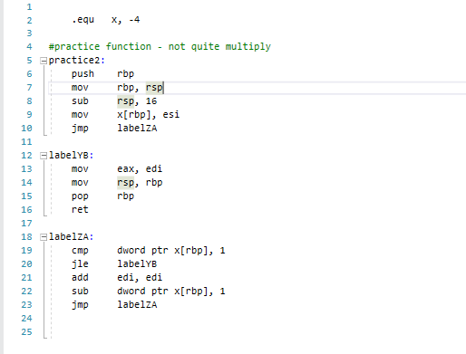 In class we went through a practice function ↓ which | Chegg.com