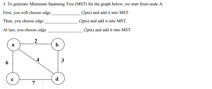 Solved 3a. (This question is an example question with | Chegg.com