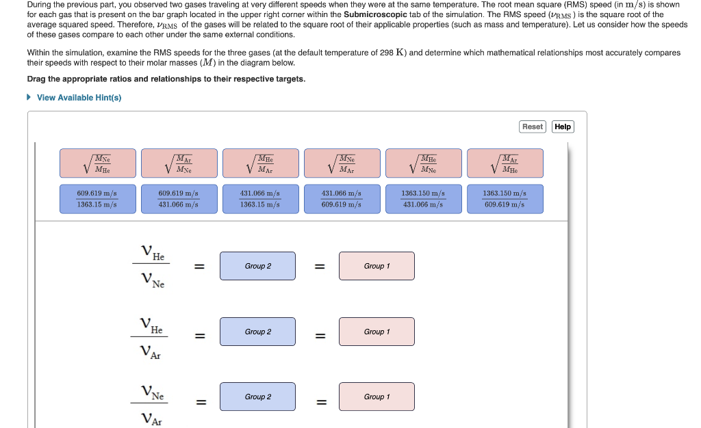 Solved During the previous part, you observed two gases | Chegg.com