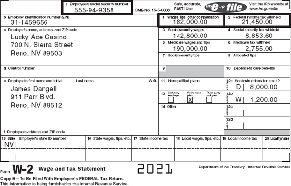 Copy B-To Be Filed With Employee's FEDERAL Tax Retum. | Chegg.com