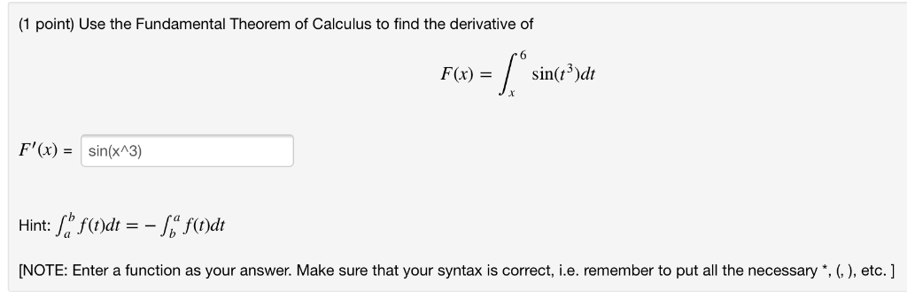 Solved 4 2 (1 point) 8 --2 -4 f(t) dt wheref is the function | Chegg.com